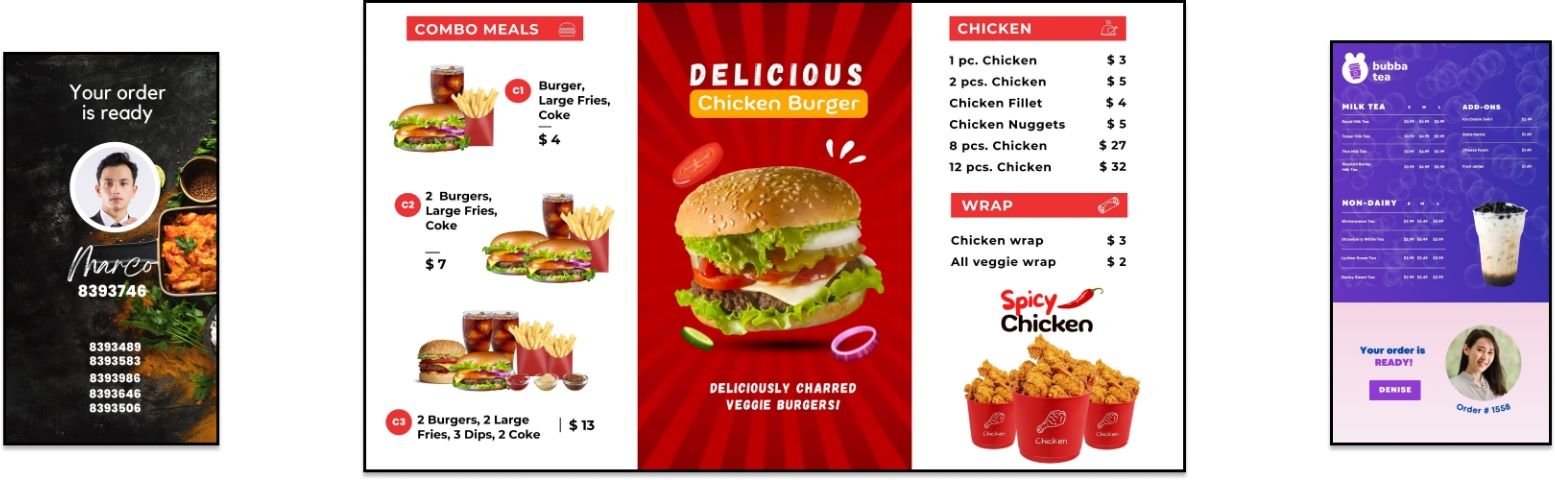 Digital Signage for Restaurants, Digital Menu Boards Display